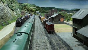 Old Fort – Eastbound Freight Cooling Its Brakes – NVMR